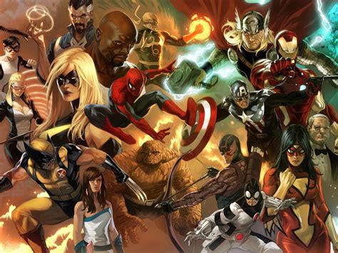 Fondos de pantalla Cómics de Marvel superhéroes imagen artística