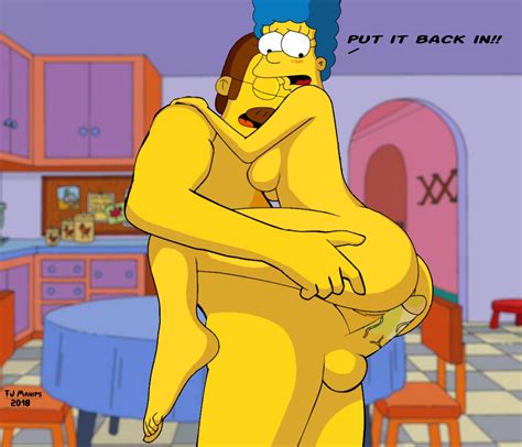 Rule 34 Buttjob Cowgirl Position Fjm Marge Simpson Ned Flanders Tagme