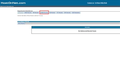 How To Add CNAME Record Through Domain Control Panel HostOnNet