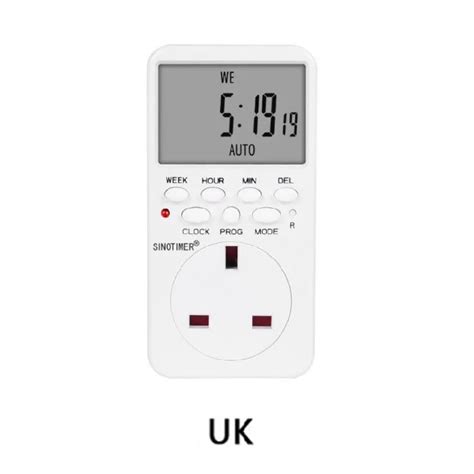 Timers 2021 Electronic Digital Timer Socket 230v Ac Lcd Display Time