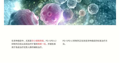 在多种癌症中，尤其是 非小细胞肺癌 ，pd 1 Pd L1抑制剂已经从后线治疗扩展到 晚期一线 ，并被批准用于免疫治疗优势人群的辅助治疗。