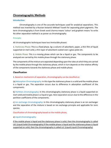 Module 3 Part 2 Chromatographic Techniques Pdf Chromatography