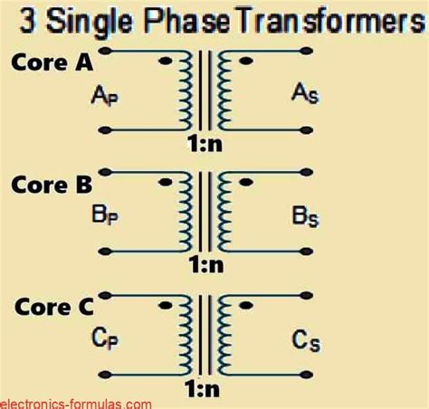 Explained Three Phase Transformers And Calculations Electronics