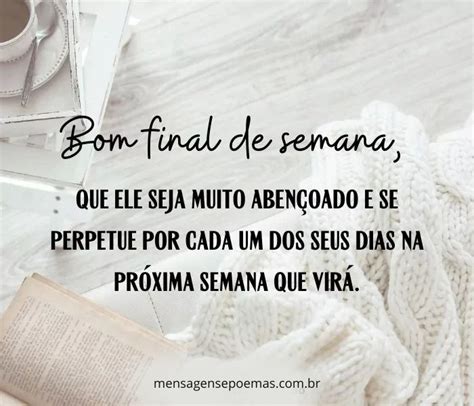 Mensagens de Bom Final de Semana Abençoado