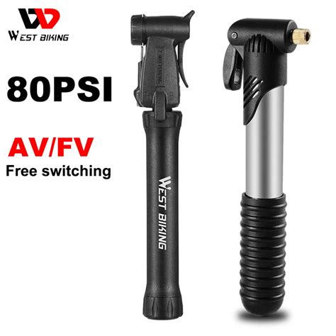 Westbiking 휴대용 자전거 미니 수동 공기 펌프 미국프랑스어 공기 노즐 타이어 팽창기 Mtb 도로 자전거 액세서리 Aliexpress