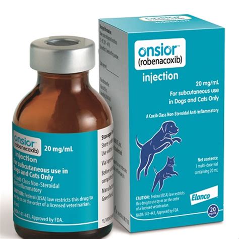 Onsior Robenacoxib Inj 20mg Per Ml 20 Ml Multidose Vial 20cc By Elanco Vet