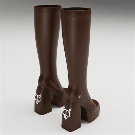 D Naked Wolfe Boots Brown Turbosquid
