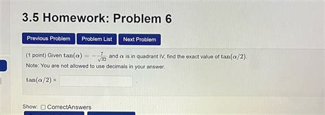 Solved 35 ﻿homework Problem 61 ﻿point ﻿given