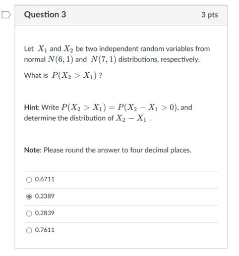 Solved Question 3let X1 ﻿and X2 ﻿be Two Independent Random