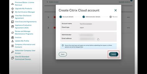 Citrix Cloud™ Account Management Citrix Cloud™