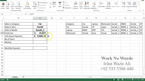 2 Multiple Drop Down List Part 2 In Excel 2013 Urdu Tutorials By Irfan Bakaly Youtube