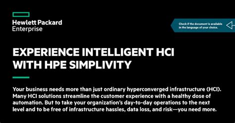 Experience Intelligent Hci With Hpe Simplivity Abrahams Consulting Experience Intelligent Hci With Hpe Simplivity Abrahams Consulting