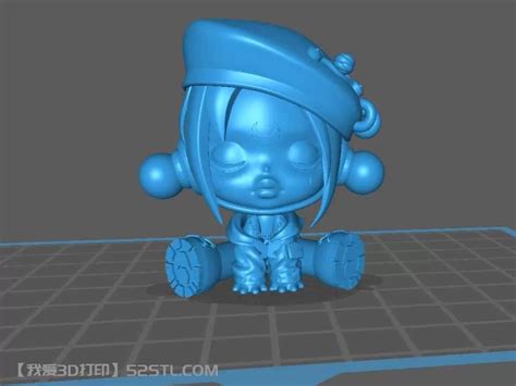 可爱的网红泡泡玛特玩偶 3d打印模型stl下载 百度网盘云下载【我爱3d打印】