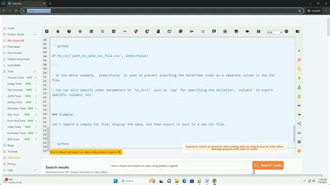 How To Import And Export Csv Data Using Pandas In Jupyter Youtube