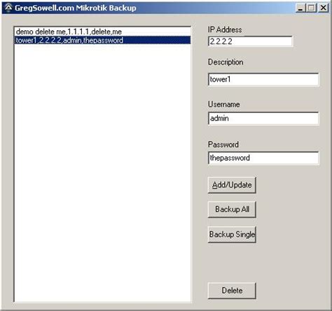 Automated Mikrotik Backups From Windows Securely Greg Sowell Saves The World