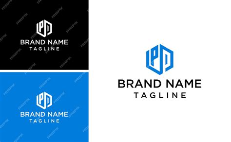 Premium Vector Initial Lpp Logo Design With Abstract Polygon Shape