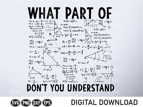 What Part Of Dont You Understand Svg Funny Math Teacher Etsy