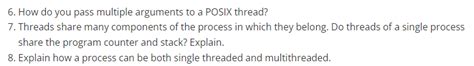 solved 6 how do you pass multiple arguments to a posix