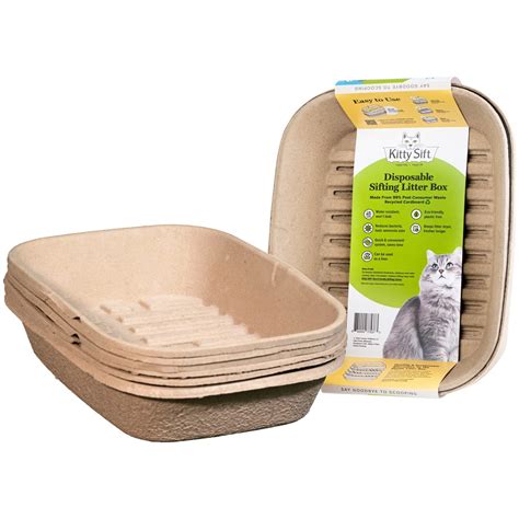 Kitty Sift Disposable Sifting Litter Box And Liners Scoop Free Large