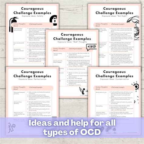 Ocd Worksheets For Teens Teen Ocd Tracker And Journal Pages Ocd