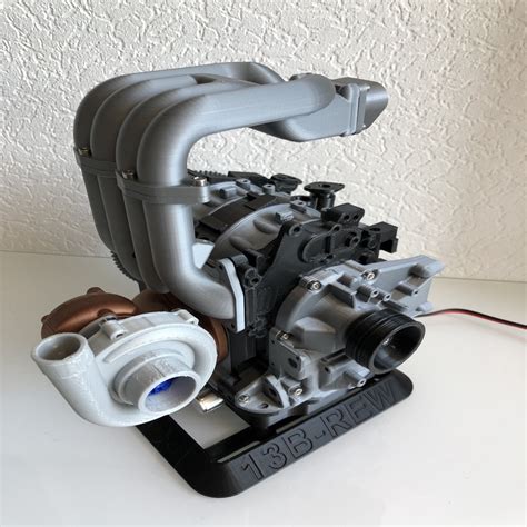 3d Printable Mazda Rx7 Wankel Rotary Engine 13b Rew Working 46 Off