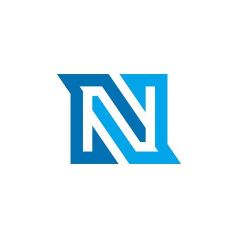 모노그램 초기 문자 N 벡터 로고 템플릿 프리미엄 벡터
