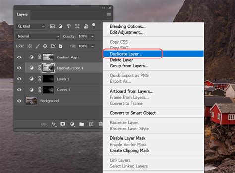 how to duplicate a layer in photoshop