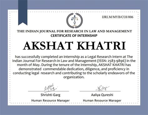 Akshat Khatri On Linkedin Legalresearch Internship Lawandmanagement