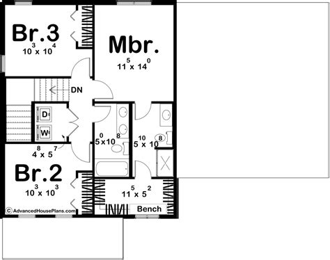Traditional Style House Plan Colebrook