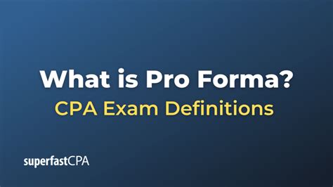 What Is Pro Forma Superfastcpa Cpa Review