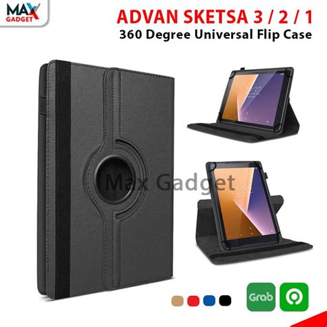 Jual Case Advan Tab Sketsa 3 2 1 10 1 10 Inch 360 Degree Flipcase