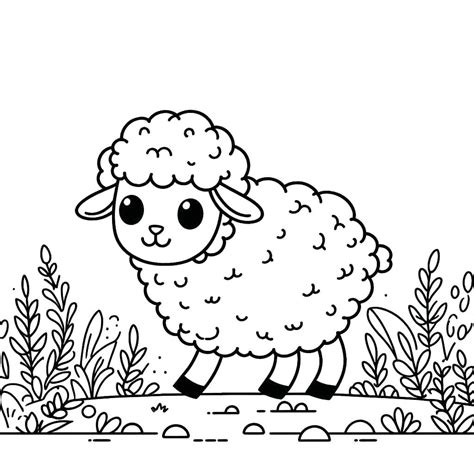 양 색칠 공부 Kr에서 무료 색칠 공부