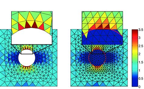 Example Comparison Between Fem Left And X Sfem Right Stresses