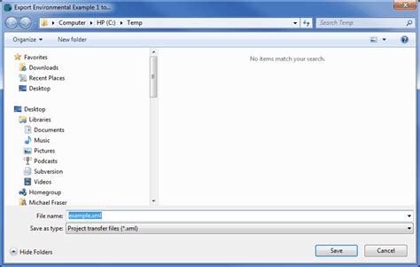 Chapter 3 Projects Exporting Data Exporting A Project To Xml