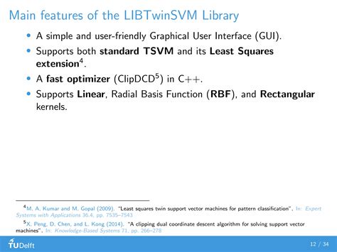 Libtwinsvm A Library For Twin Support Vector Machine Ppt