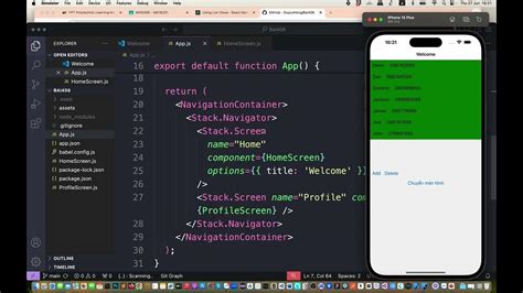Lập Trình React Native Bài 4 Và Bài 5 Cách Dùng Flatlist Navigation Chuyển Màn Hình Youtube