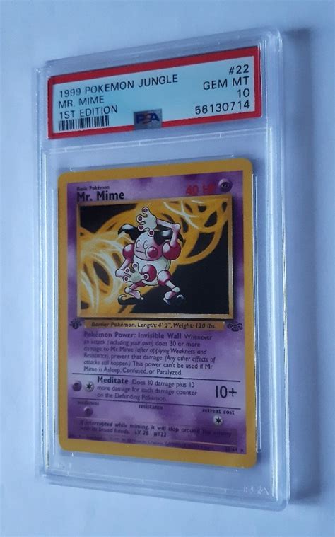 Psa 10 Pokemon Mr Mime Jungle 2264 1st Edition Bydgoszcz Kup Teraz