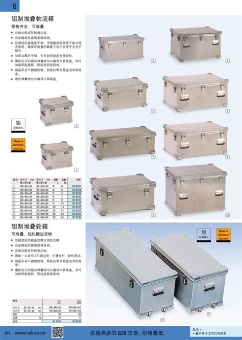铝制堆叠物流箱 Noko 500