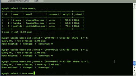 27 日付関数を使う 【旧版】mysql入門 プログラミングならドットインストール