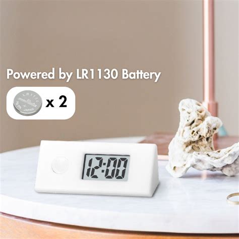 Digital Mini Clock With Led Light Lcd Display Time And Date Display With Keychain Battery
