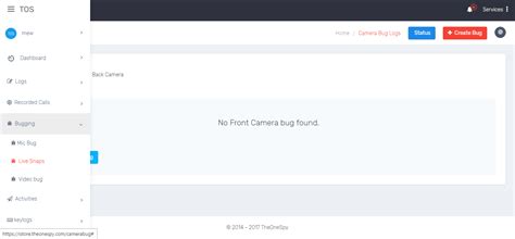 camera bugging app remotely take photos from front and back camera