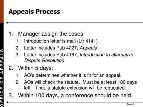Appeals Process