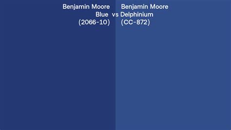 Benjamin Moore Blue Vs Delphinium Side By Side Comparison