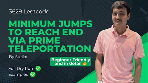 3629 Minimum Jumps To Reach End Via Prime Teleportation Leetcode