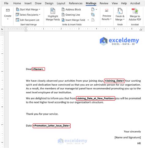Format Date Mail Merge NPD Integration Hub