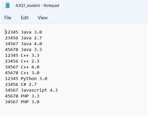 Solved Programming Exercise File I O Pts The File Chegg