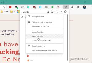 How To Export And Import Bookmarks On Microsoft Edge