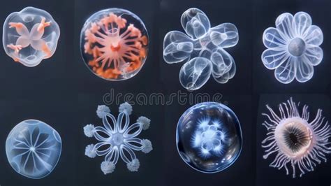 A Comparison Image Of Cells From Different Animal Species Revealing