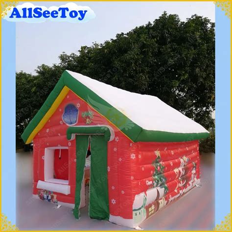 Fast Delivery Inflatable Santa House Christmas Inflatable Outdoor