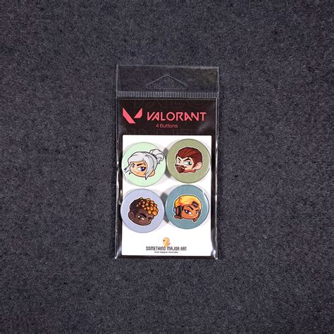 Valorant Fan Art Button Packs Something Major Art